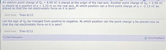 Solved Four identical point charges of q = 4.45 nC are at | Chegg.com