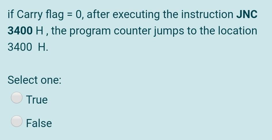 Solved In 8085 microprocessor, Program counter (PC ) shows | Chegg.com