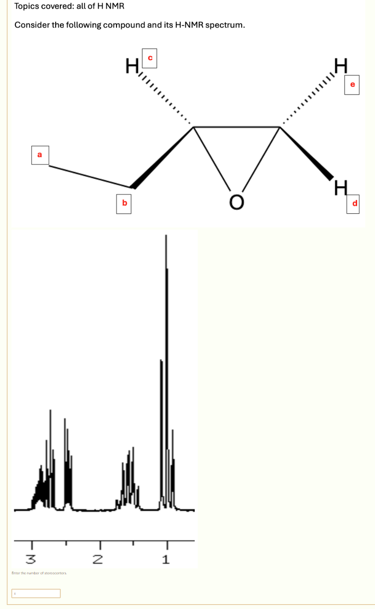 Solved Topics covered: all of H NMRConsider the following | Chegg.com