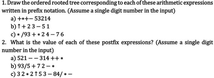 Solved 1. Draw the ordered rooted tree corresponding to each | Chegg.com