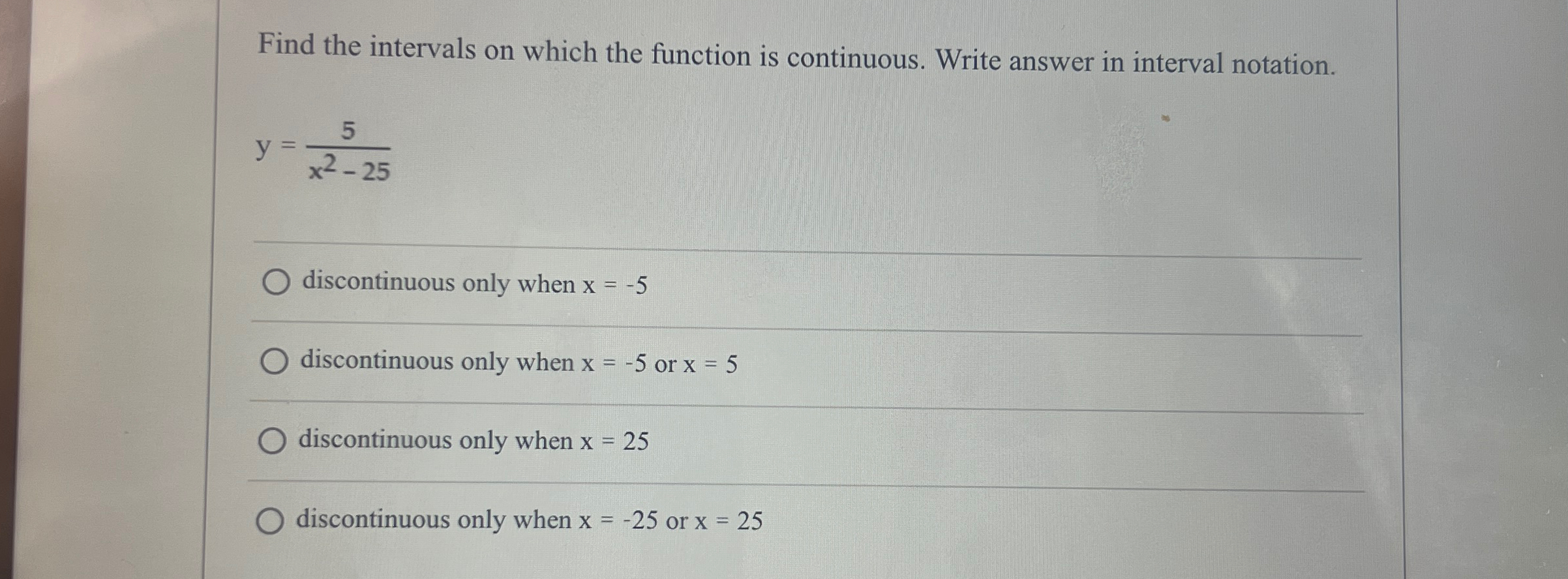 Solved Find the intervals on which the function is | Chegg.com