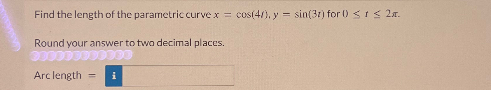 Solved Find the length of the parametric curve | Chegg.com