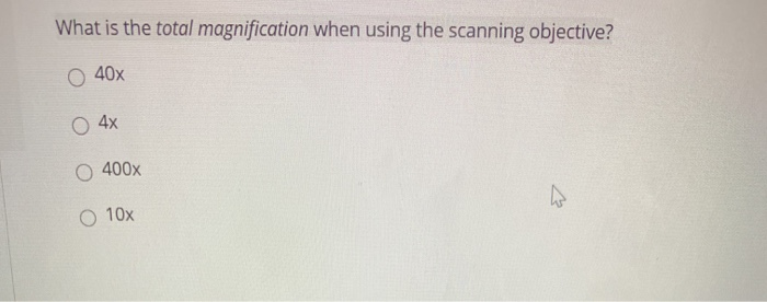 Solved What is the total magnification when using the | Chegg.com