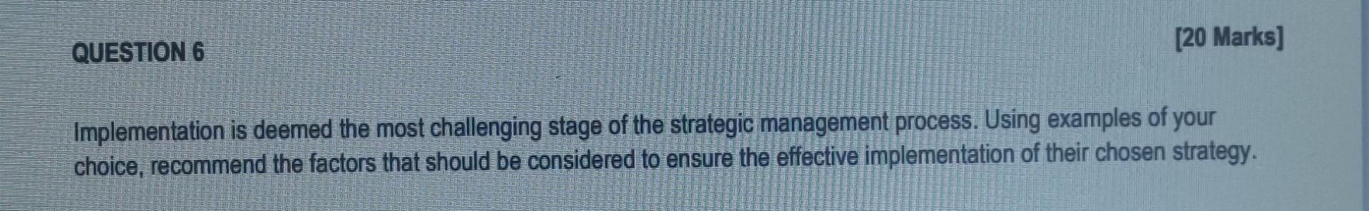Solved Implementation is deemed the most challenging stage | Chegg.com