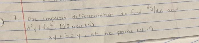 Solved Use implicit differentiation to find dylax and dzy 1 | Chegg.com