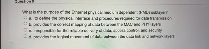 Solved Select the correct statement regarding IEEE 802.15 | Chegg.com