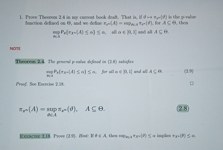 Solved Prove Theorem 2.4 ﻿in my current book draft. That is, | Chegg.com