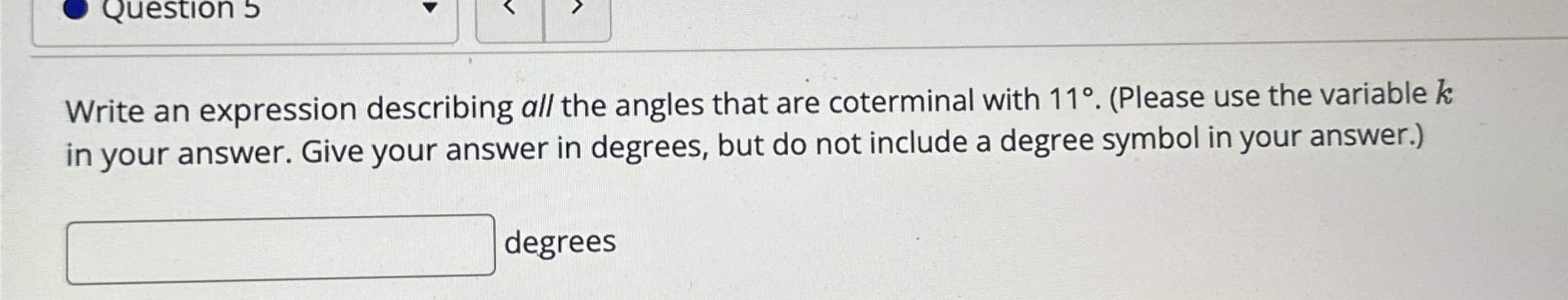 Solved Write an expression describing all the angles that | Chegg.com