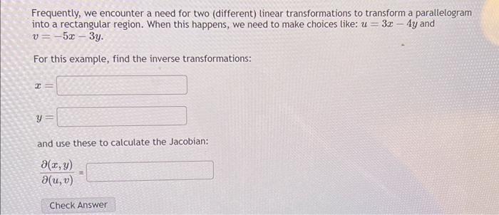 Solved Frequently, we encounter a need for two (different) | Chegg.com