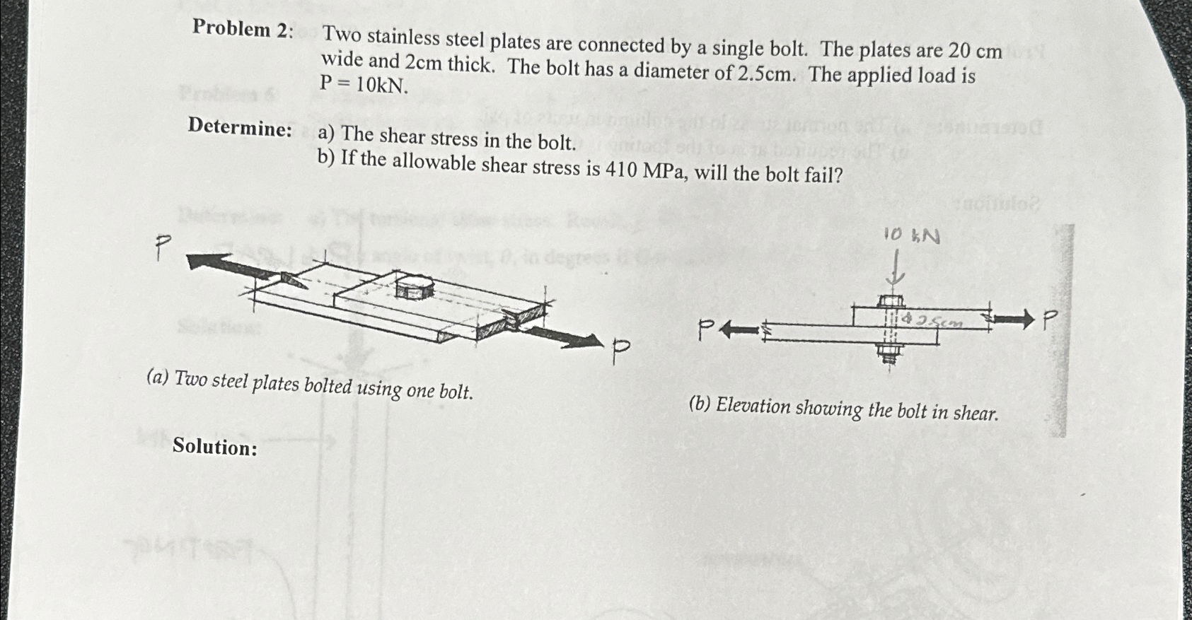 Solved Problem 2: Two stainless steel plates are connected | Chegg.com