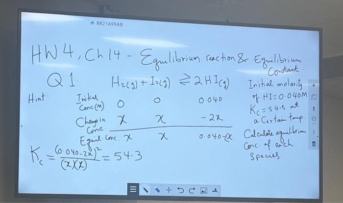 Solved HW 4, Ch 14− Equlibrium reaction \& Equilibrium Q1. | Chegg.com Solved HW 4, Ch 14− Equlibrium reaction \& Equilibrium Q1. | Chegg.com
