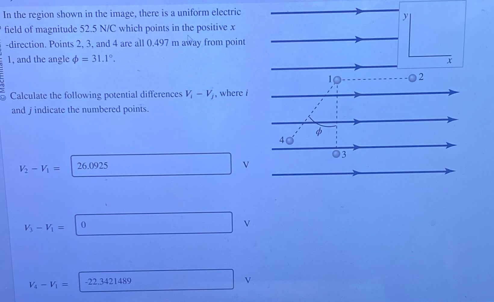 Solved In the region shown in the image, there is a uniform | Chegg.com