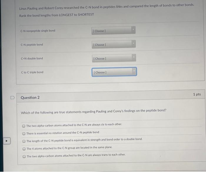 Solved Question 1 4 pts Linus Pauling and Robert Corey | Chegg.com