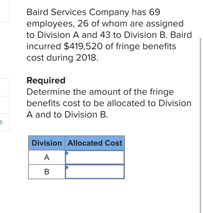 Solved Baird Services Company has 69 employees, 26 of whom | Chegg.com