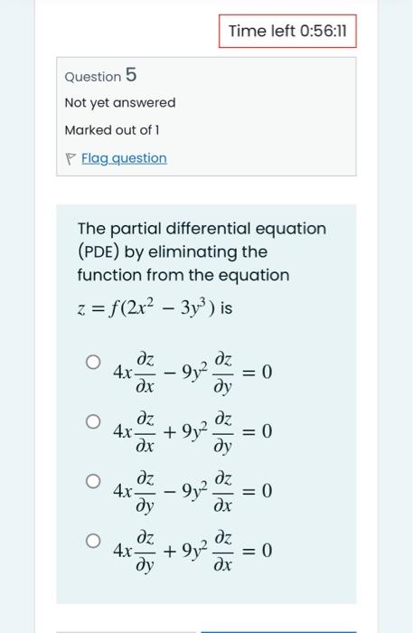 Solved The partial differential equation (PDE) by | Chegg.com