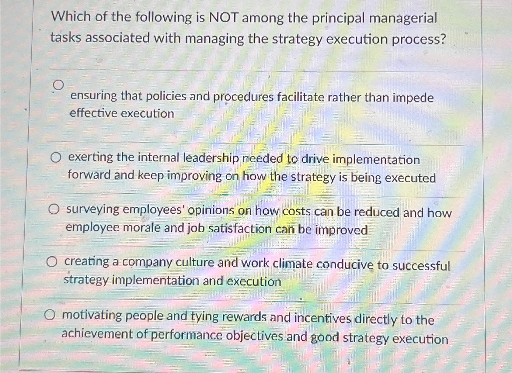 Solved Which of the following is NOT among the principal | Chegg.com