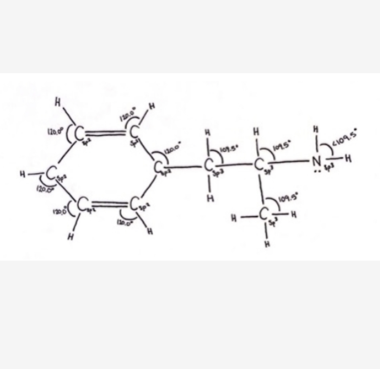 Solved hand-drawn molecular structure for dopamine in ink | Chegg.com