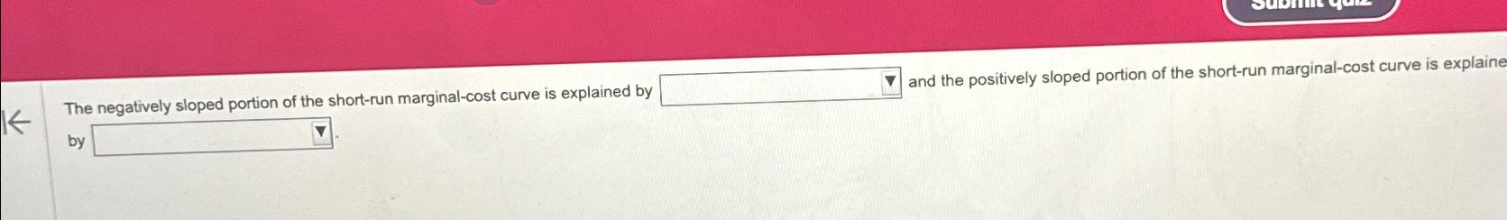 Solved The negatively sloped portion of the short-run | Chegg.com