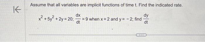 Solved Assume that all variables are implicit functions of | Chegg.com