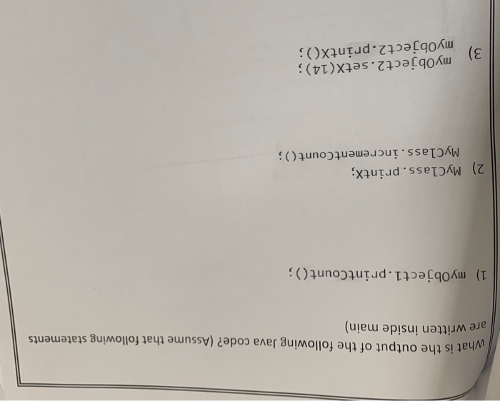 Solved B. Consider the following Java program (15 points) | Chegg.com Solved B. Consider the following Java program (15 points) | Chegg.com
