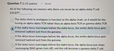 Solved Question 7 ( 1.25 ﻿points)SavedAll of the following | Chegg.com