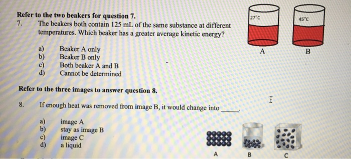 Solved Refer to the two beakers for question 7. 7. The | Chegg.com