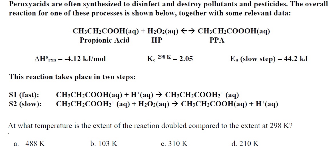 Solved At what temperature is the extent of the reaction | Chegg.com
