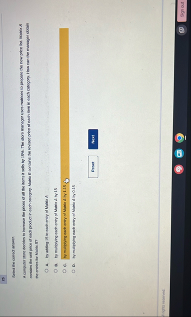Solved 25Select the correct answer.A computer store decides | Chegg.com
