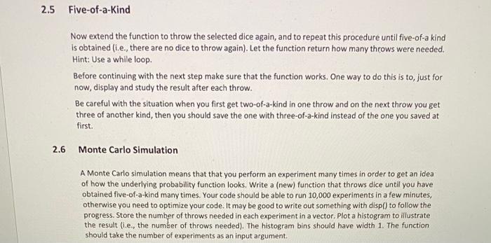 Solved MATLAB!!! I need help with 2.5 and 2.6 and i am | Chegg.com