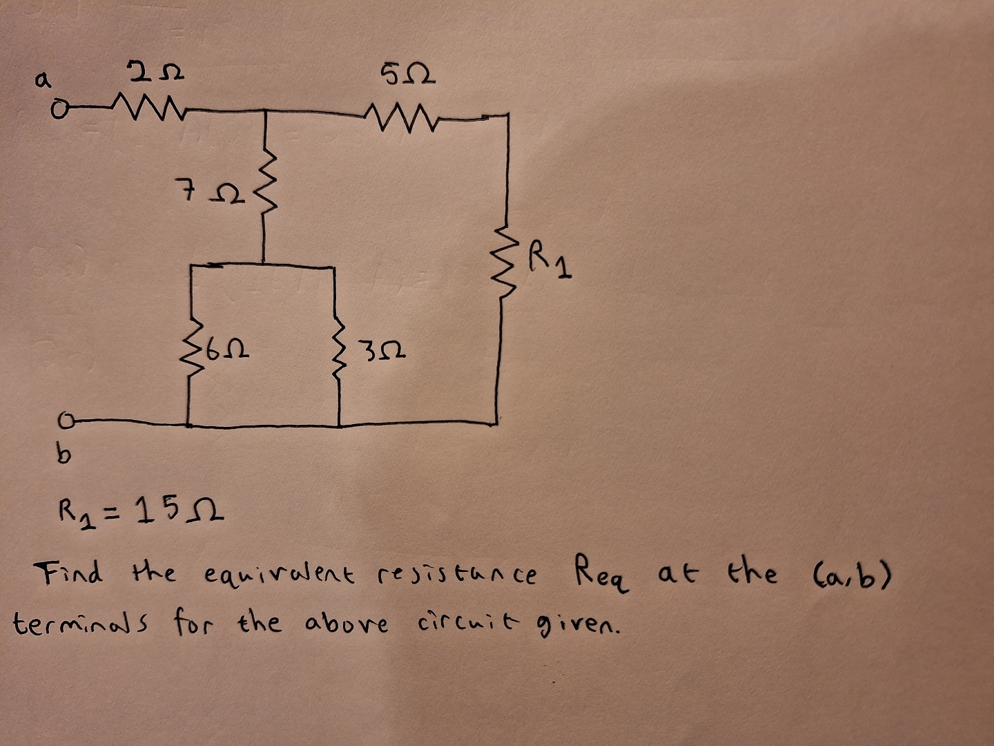 Solved Find the equivalent resistance Req ﻿at the | Chegg.com