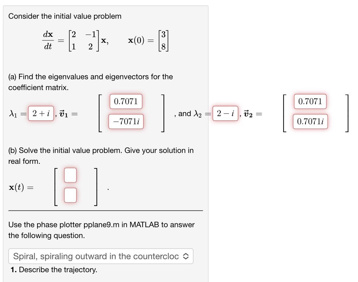 Solved Consider the initial value | Chegg.com