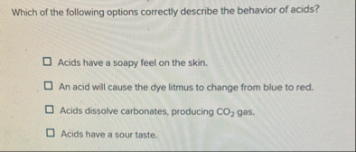 Solved Which of the following options correctly describe the | Chegg.com