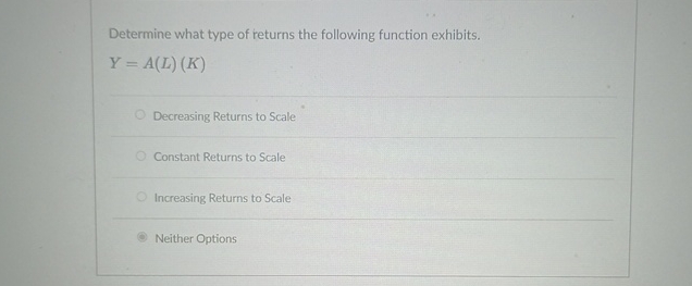 Solved Determine what type of returns the following function | Chegg.com