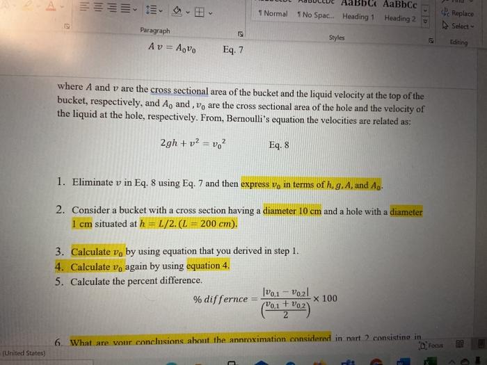 Solved 1 Normal AaBbc AaBbcc 1 No Spac... Heading 1 Heading | Chegg.com