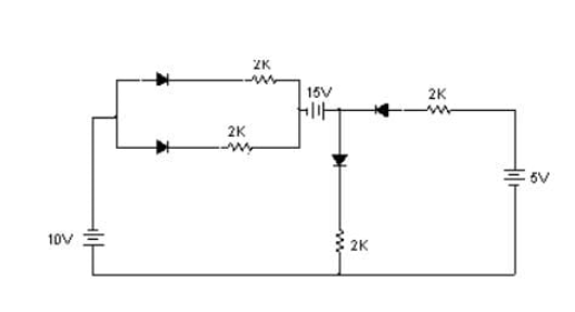 Solved Find the current flowing through each diode in the | Chegg.com