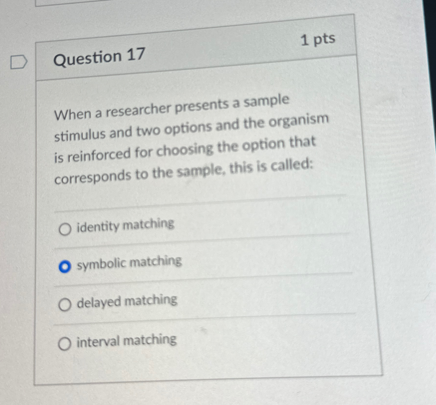 Solved Question 171 ﻿ptsWhen a researcher presents a sample | Chegg.com