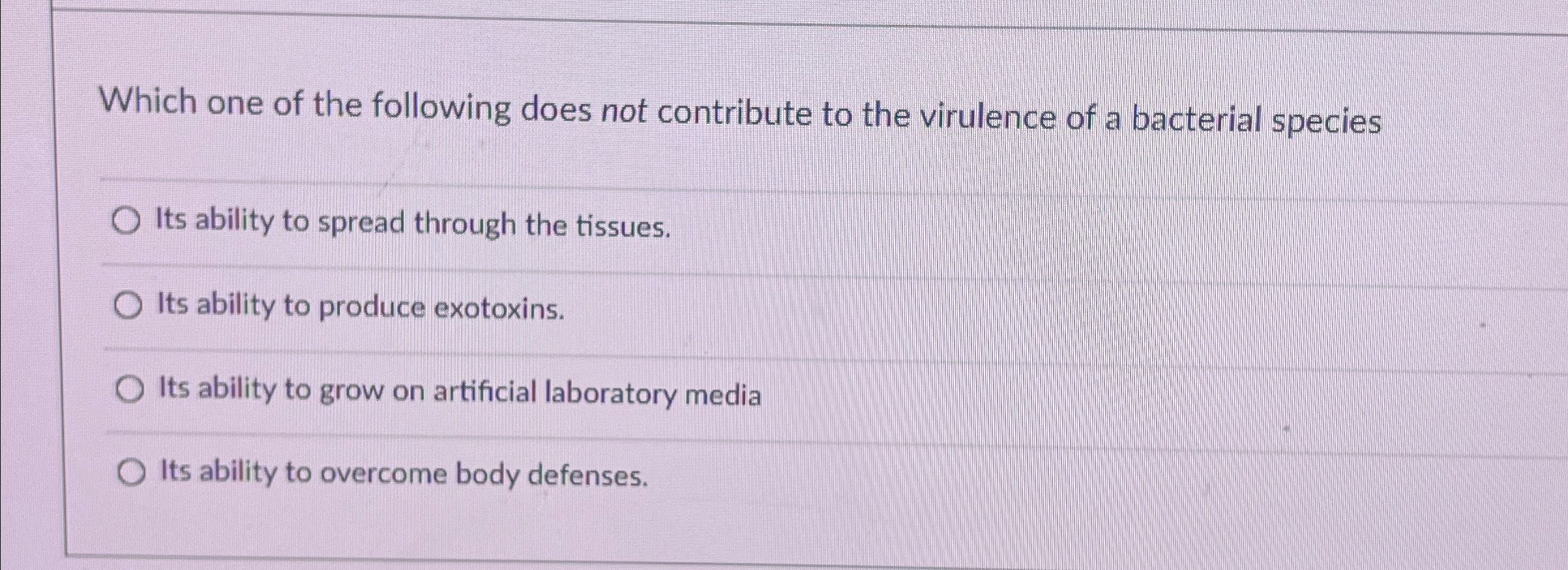 Solved Which one of the following does not contribute to the | Chegg.com