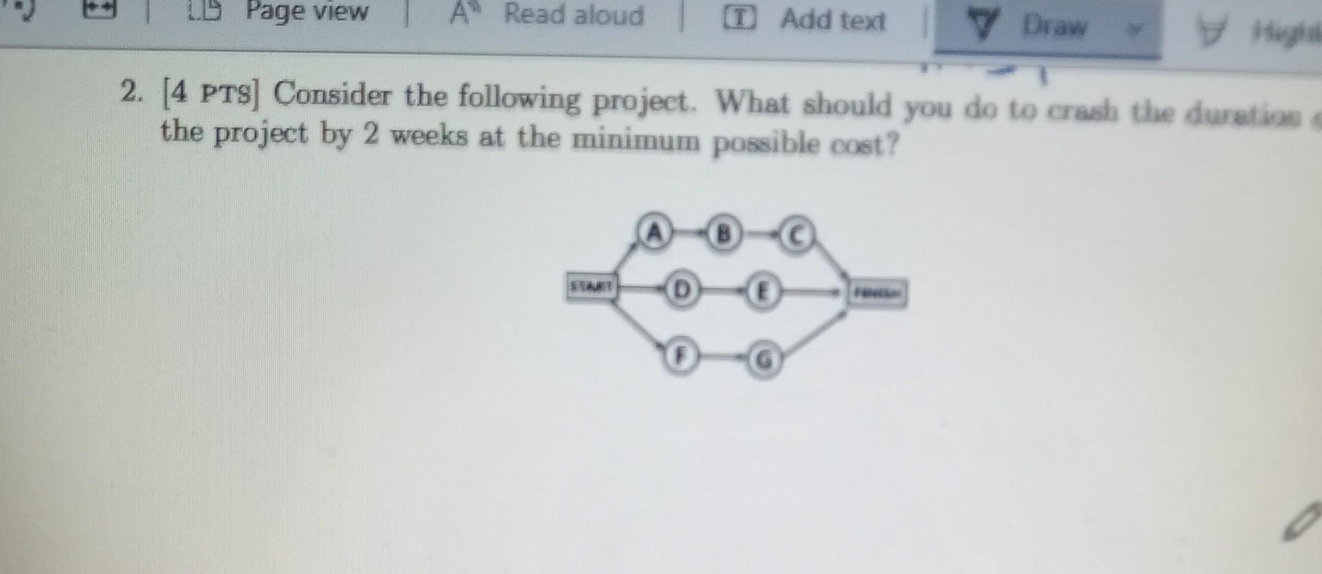 Solved Page view A Read aloud II Add text 1) Draw 2. [4 PTS] | Chegg.com