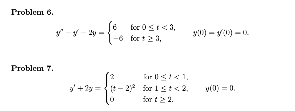 Solved use laplace transforms to ﻿solve initial value | Chegg.com