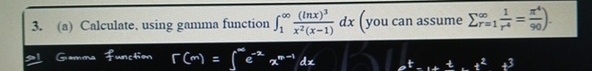 Solved (a) ﻿Calculate, using gamma function | Chegg.com