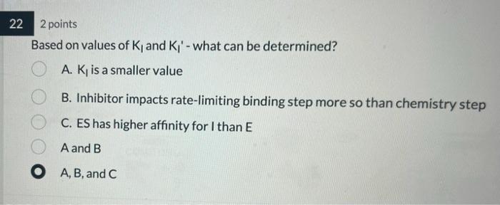 Solved 2 points Based on values of K1 and K1′ - what can be | Chegg.com