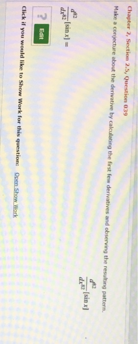 Solved Chapter 2, Section 2.5, Question 039 Make a | Chegg.com