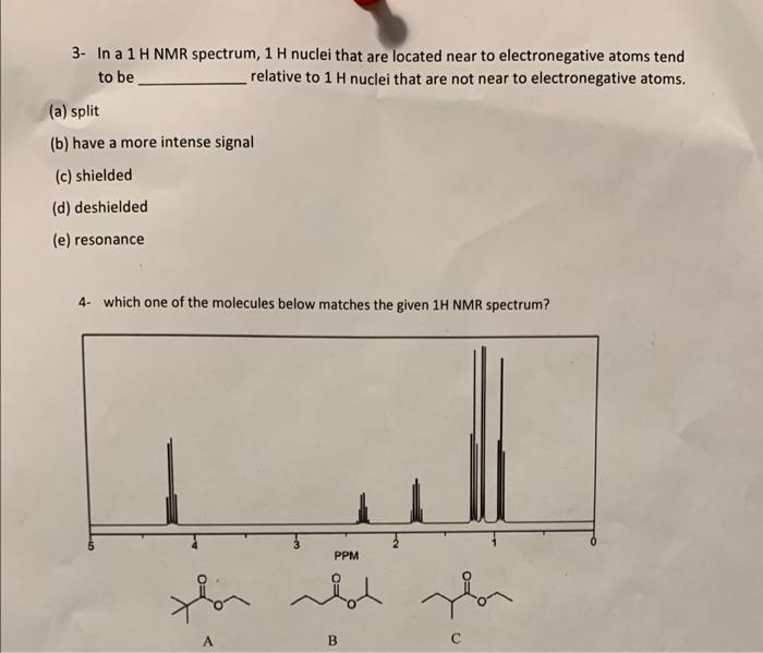 Solved NMR Quiz 1. How many signals would you expect to see | Chegg.com