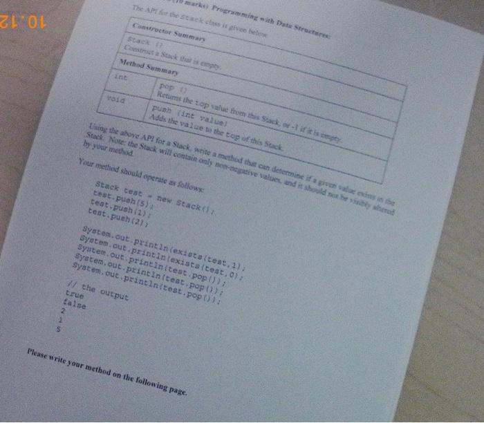 Solved mark) Programming with Data Structure The AP the | Chegg.com