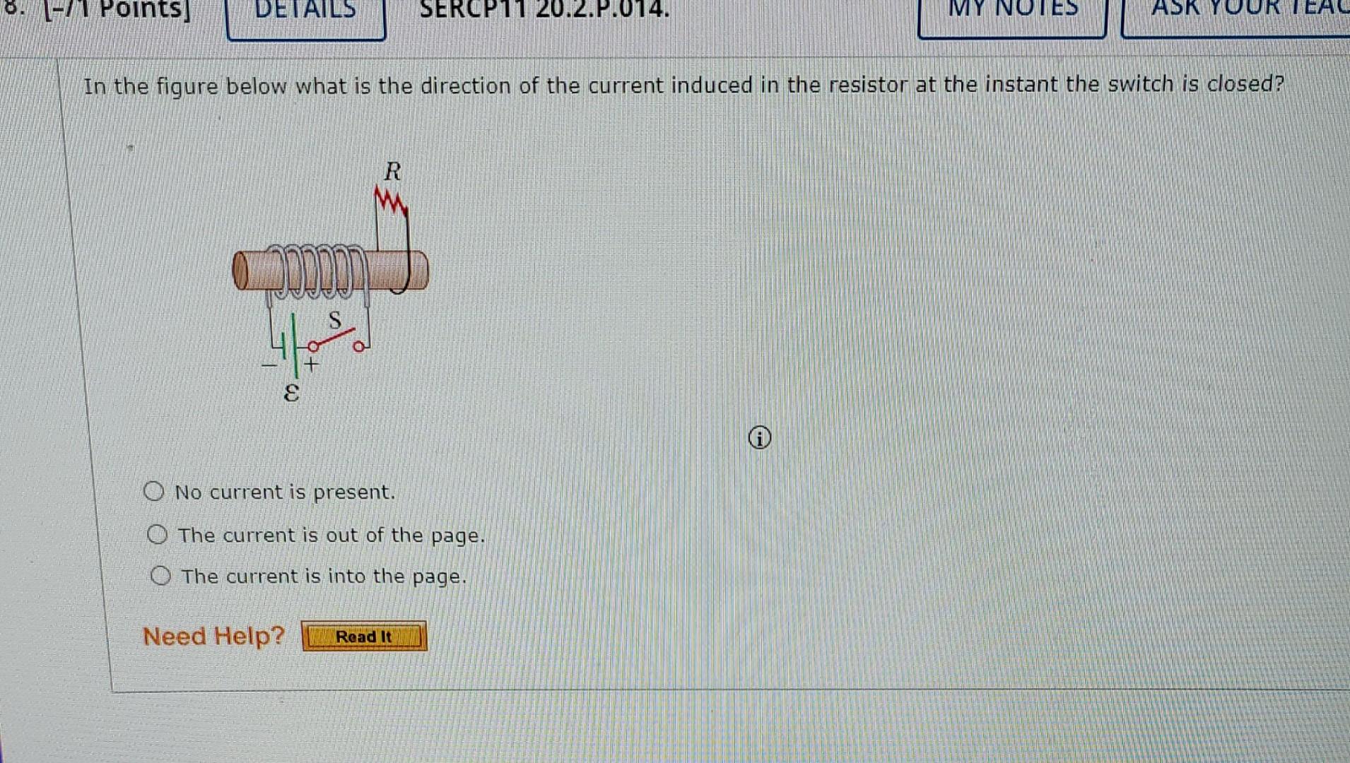 Solved In the figure below what is the direction of the | Chegg.com