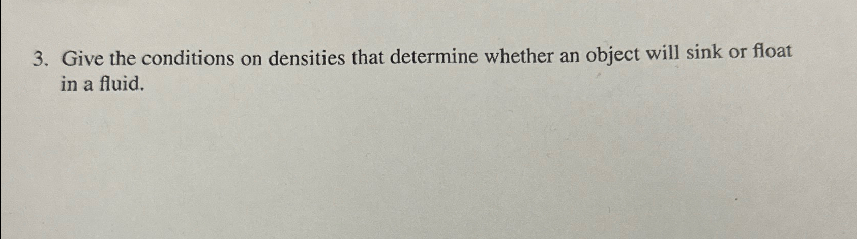 Solved Give the conditions on densities that determine | Chegg.com