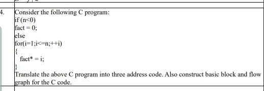 Solved 4. Consider the following program: if (n