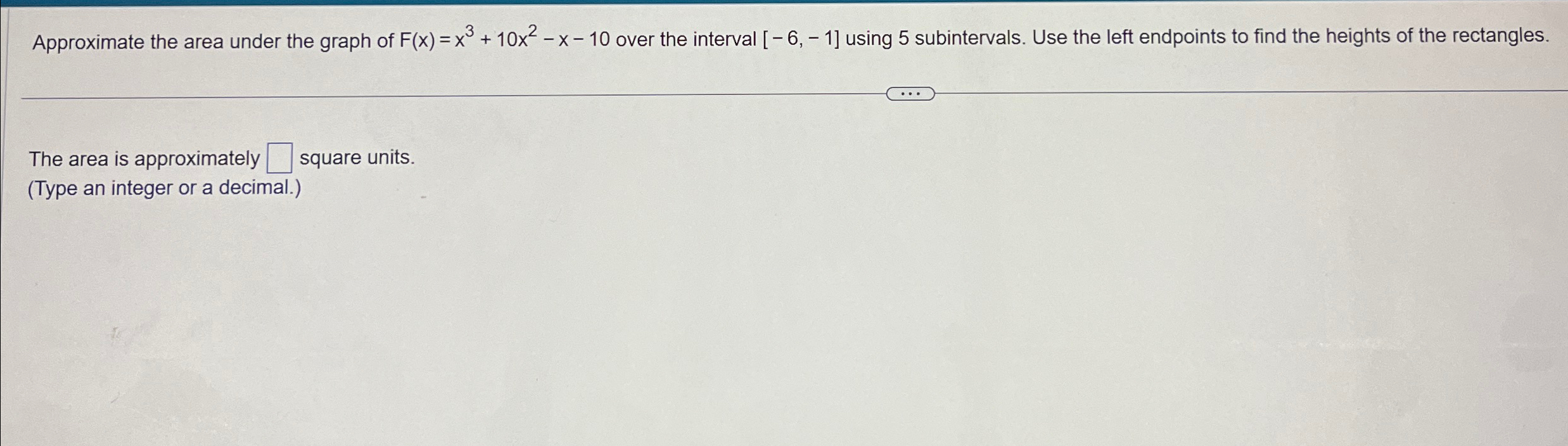 Solved Approximate the area under the graph of | Chegg.com