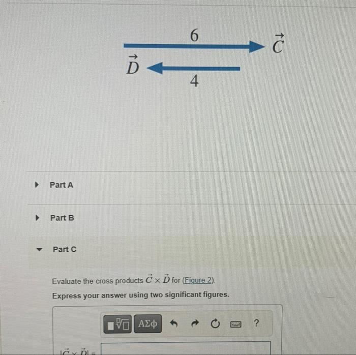 Solved Evaluate the cross products A×B for (Figure 1). | Chegg.com