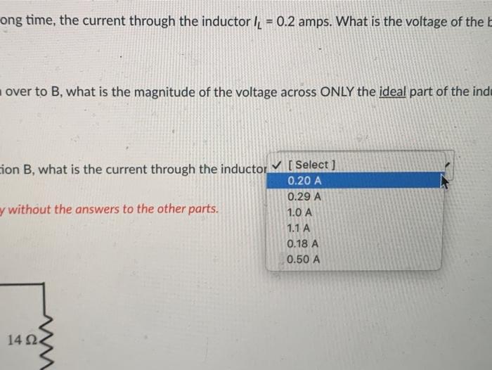 Solved A real inductor can be treated as an ideal inductor | Chegg.com